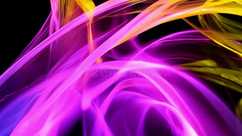 Light Sensitive Liquid Color and Light Beams Combine in Wavy Flowing ...