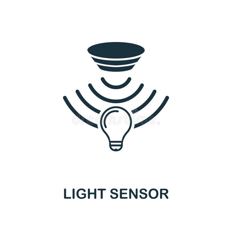 Light Sensor Icon Monochrome Style Design From Sensors Icon Collection Ui And Ux Pixel