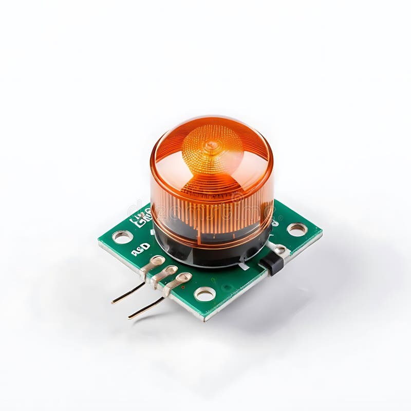 Light Sensor (LDR) Isolated on a White Background Stock Illustration ...