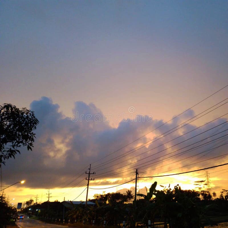 The Light of the Setting Sun in the Late Afternoon Towards the Evening ...