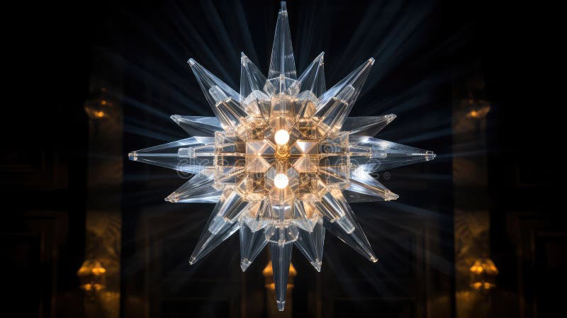 Light seven point star stock illustration. Illustration of brilliance ...