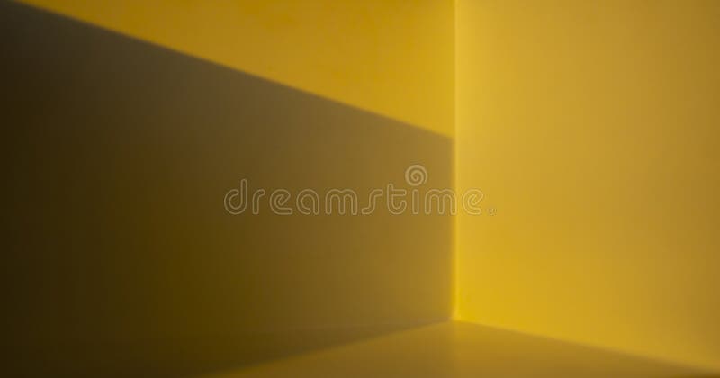 Light and Shadow in the Bright Yellow Room Stock Photo - Image of ...