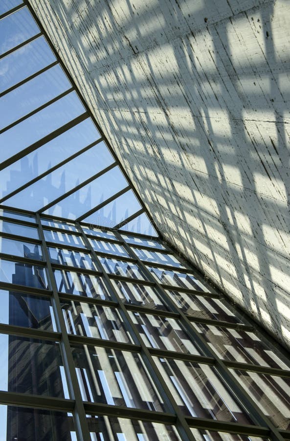 Light and Shadow on the Building Stock Photo - Image of interior ...