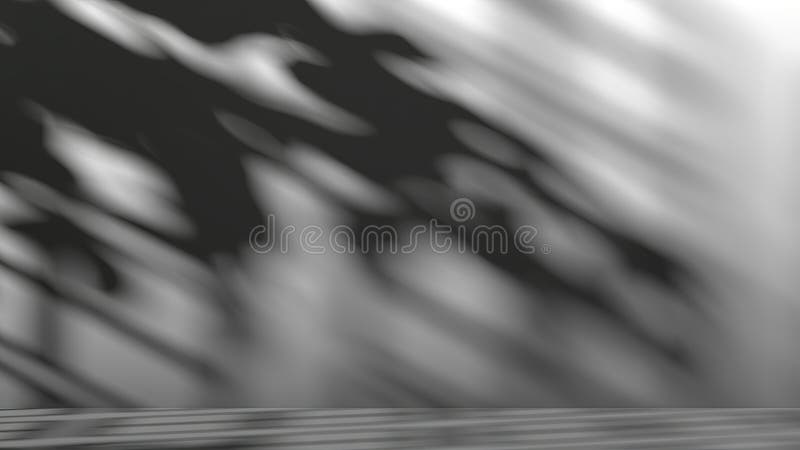 Light and Shadow Coming into the Room, Window Frame and Hanging Branch ...