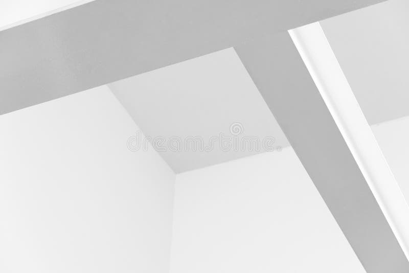 Light and Shadow Corner Detail White Minimalism Style of Home Interior ...