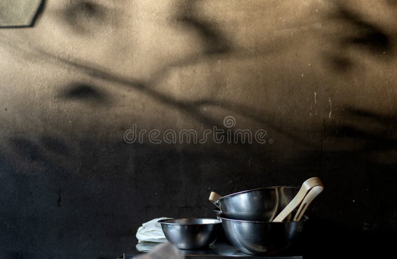 Light and Shadow Dance on the Kitchen Wall Stock Photo - Image of moody ...