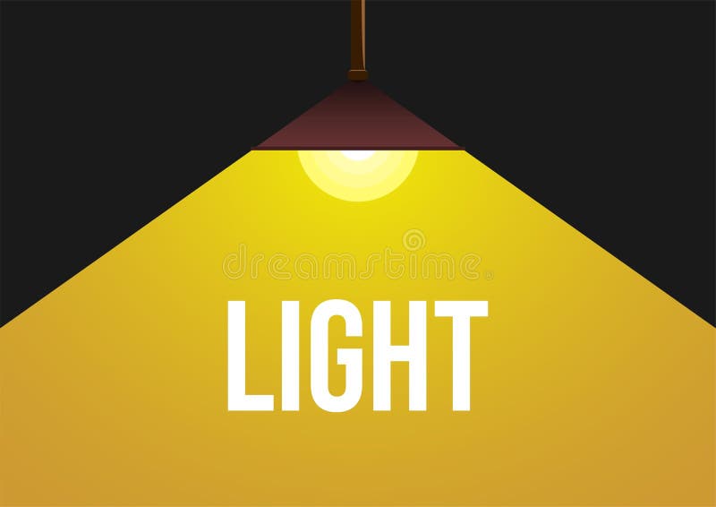Light Shadow in the Dark Wallpaper Sign Stock Vector - Illustration of ...