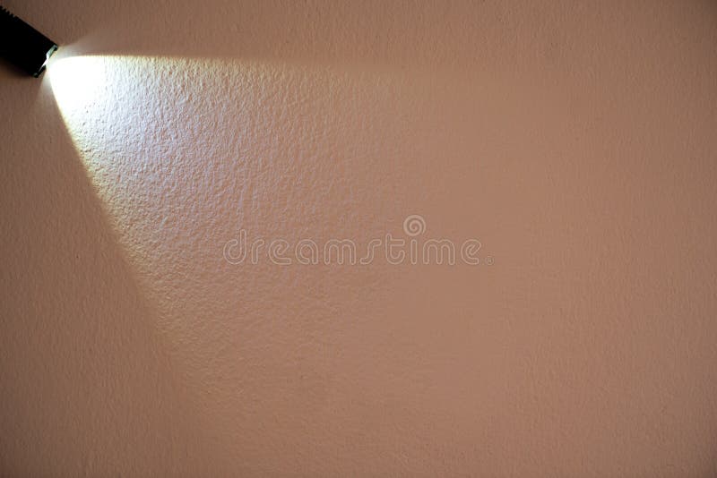Light and Shadow of Flashlight on Wall Stock Photo - Image of ...