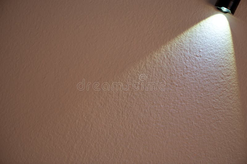 Light and Shadow of Flashlight on Wall Stock Image - Image of flash ...