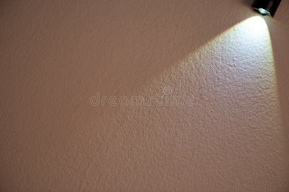 Light and Shadow of Flashlight on Wall Stock Image - Image of flash ...