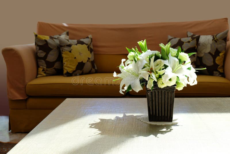 Light and Shadow in Living Room Stock Image - Image of furnishing ...
