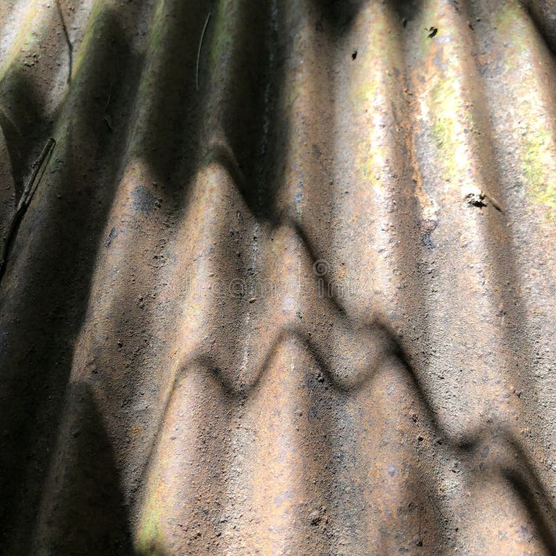 Light and Shadow on Metal Roof Stock Photo - Image of outdoor, surface ...
