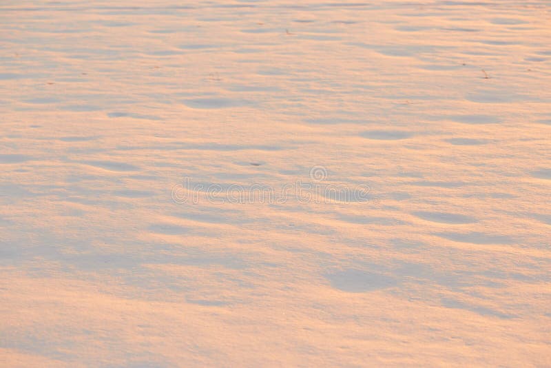 Light and Shadow on the Snow in the Golden Hour. Background. Stock ...