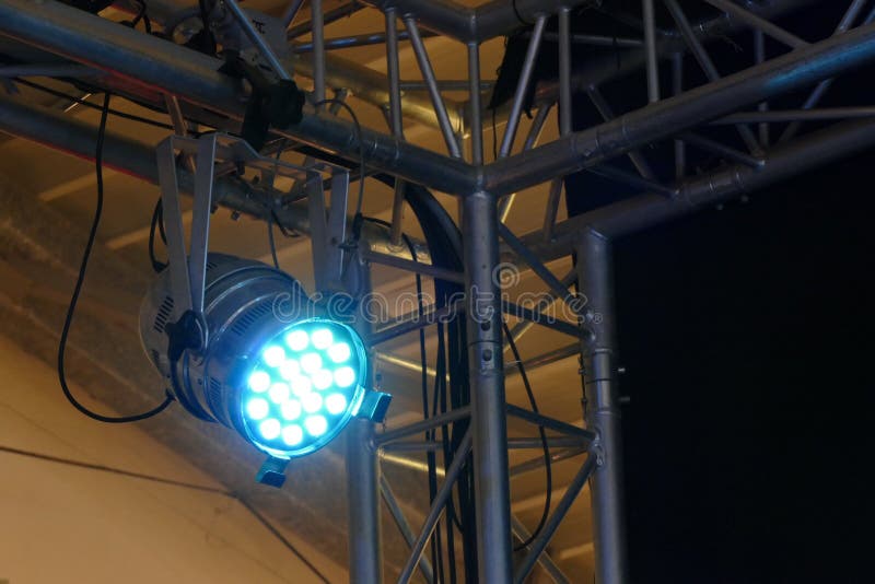 Light and a Shadow of Stage Reflector Stock Image - Image of included ...