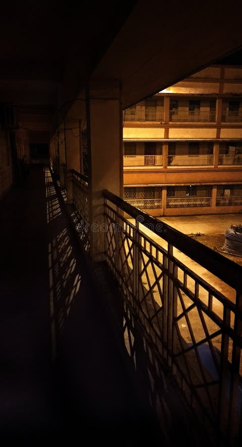 The LIGHT and SHADOW, STAIRCASE, RAILING Stock Photo - Image of iron ...