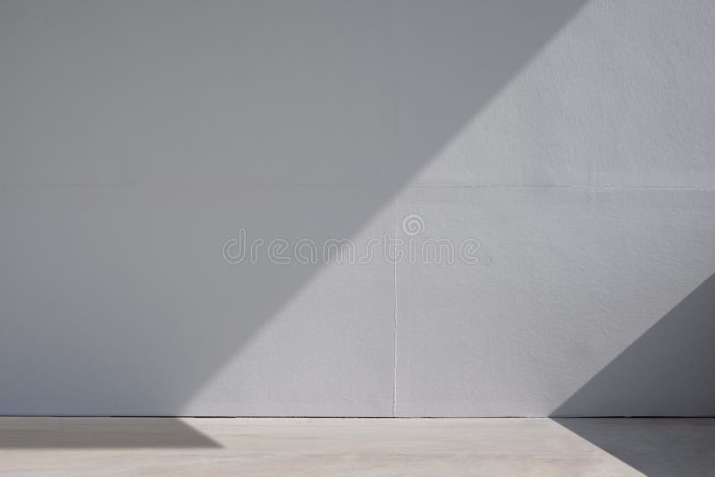 Light and Shadow on Surface of Blank Gray Gypsum Board Wall and ...