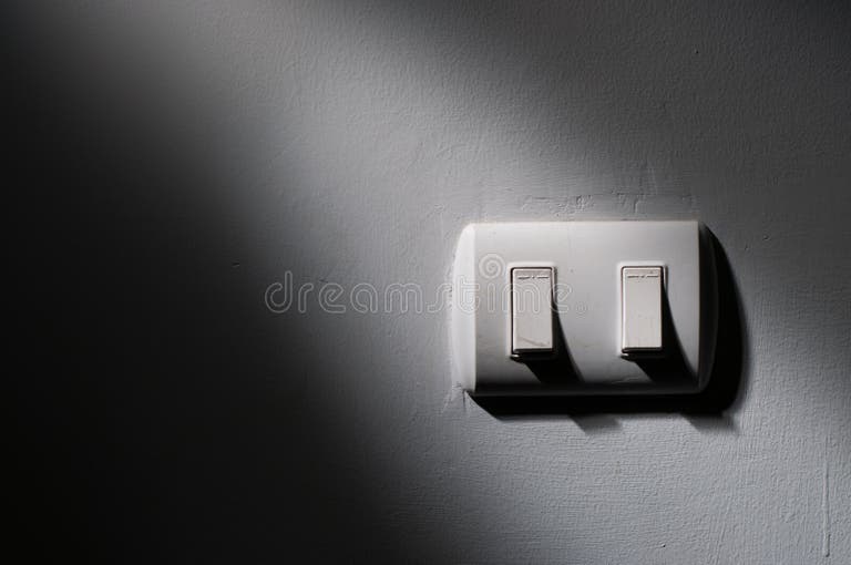 Light and Shadow on Switch. Stock Photo - Image of equipment, center ...