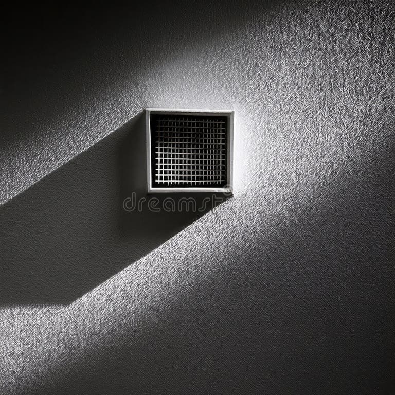 Light and Shadow on Wall Vent Stock Illustration - Illustration of vent ...