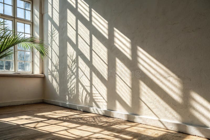 Light Shadow on Wall with Window Overlay Stock Illustration ...