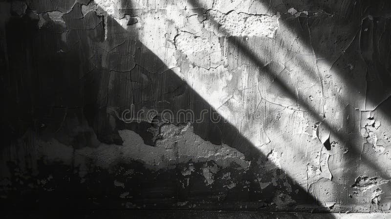 Light and Shadow on a Weathered Wall Stock Photo - Image of urban, beam ...