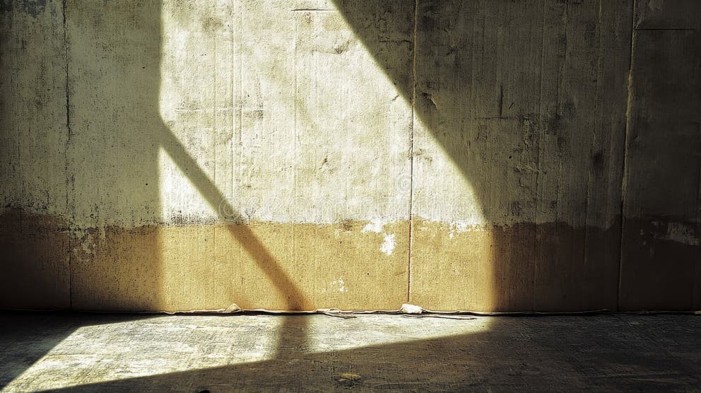 Light and Shadow on a Weathered Wall Stock Illustration - Illustration ...