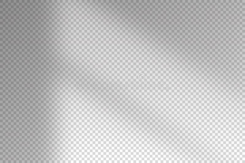 Light from Shadow from Window Isolated on White Background. Reflection ...