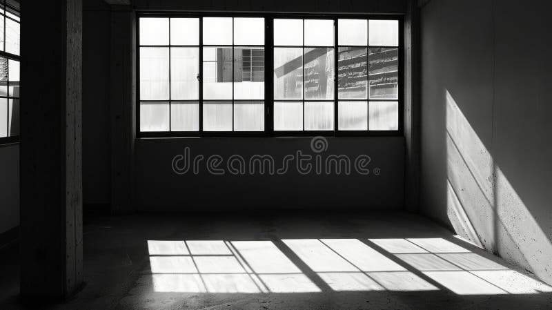 Light and Shadows in an Empty Room.the Play of Light Stock Illustration ...