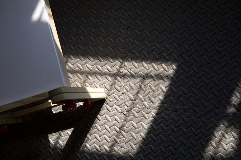 Light and Shadows Falling on Ground in a Room Stock Photo - Image of ...