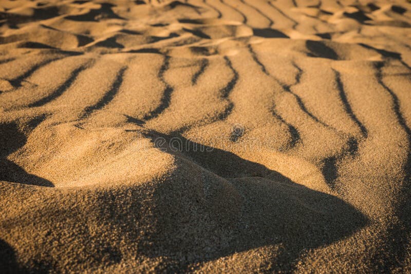 Light and Shadows on Sand on the Beach in Greece Stock Photo - Image of ...