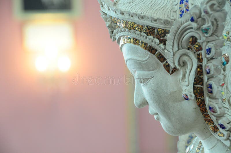 Light shine on statue stock photo. Image of light, golden - 27830224