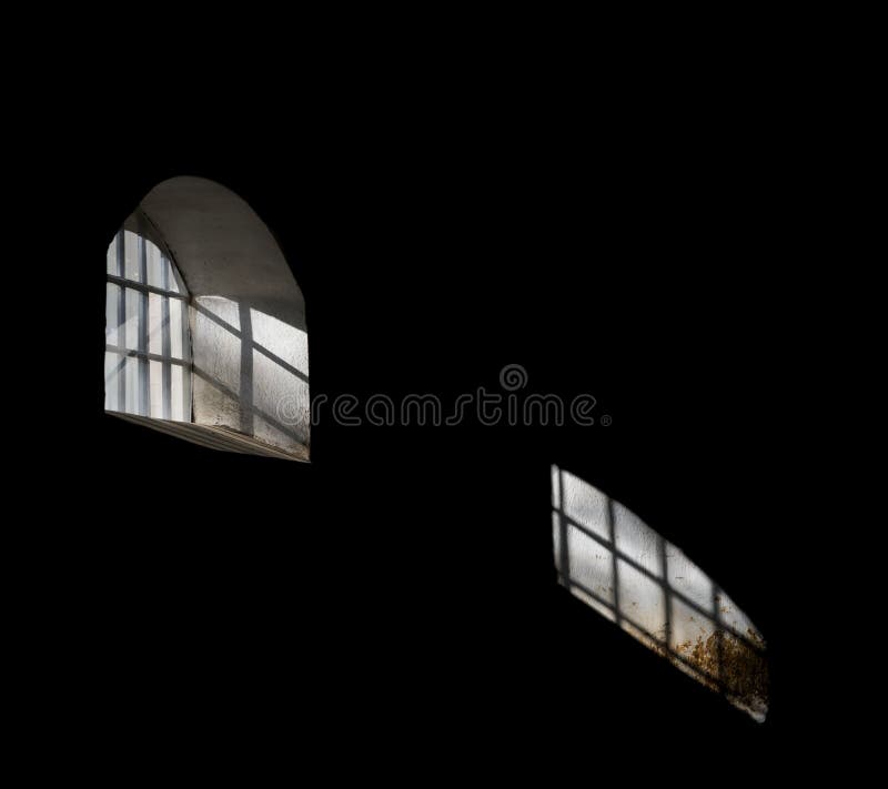 Light Shining through Barred Window Stock Image - Image of barred, jail ...