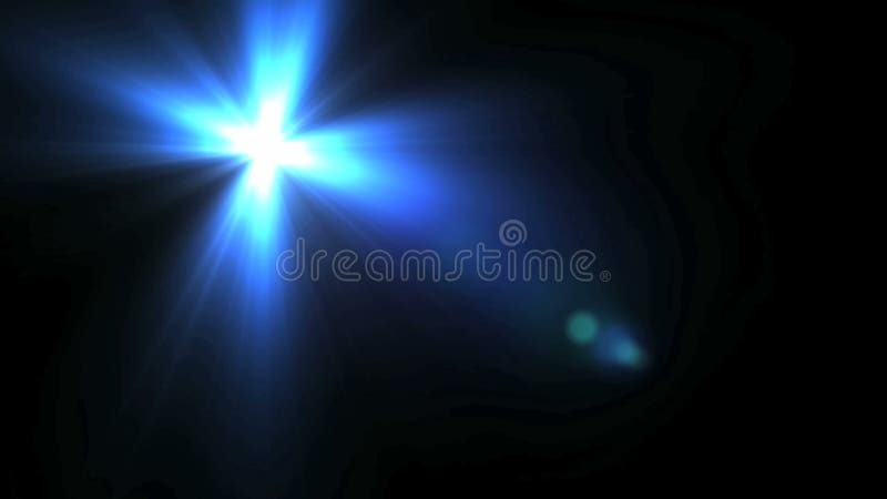 Light Shining Blue Star with Long Rays Stock Footage - Video of ...