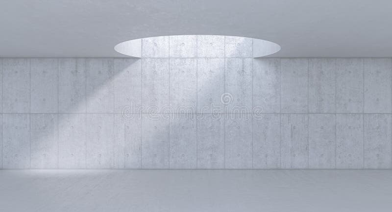 Light Shining through Circular Ceiling Opening Illuminating Empty ...