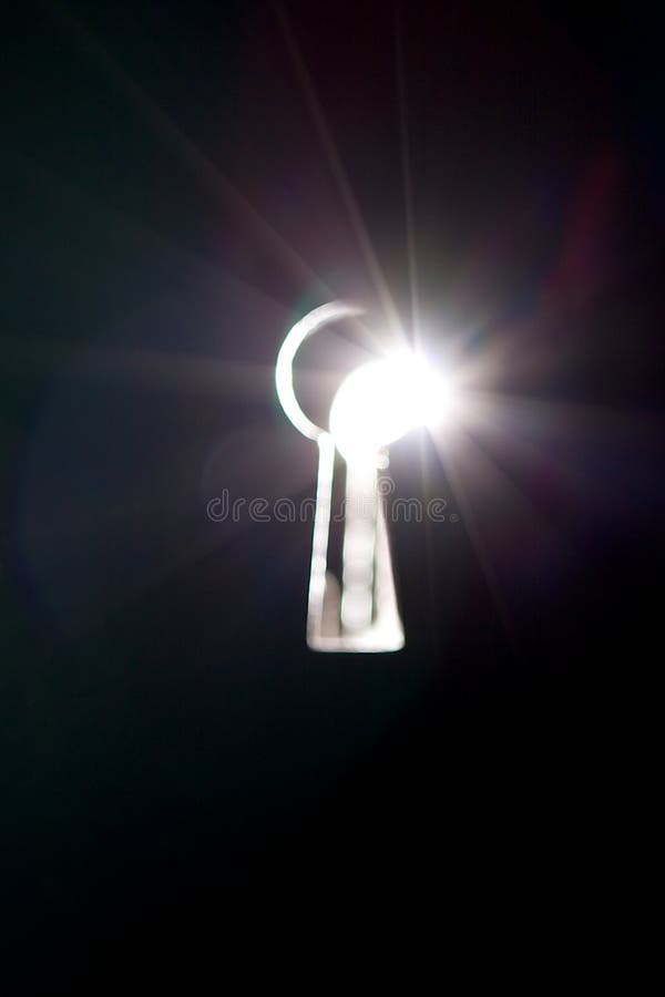 Light Shining Through Old Skeleton Keyhole Stock Images - Image: 25868464