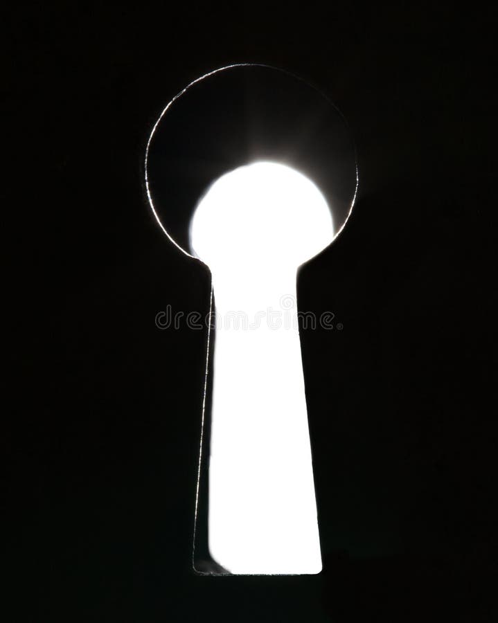 Light Shining through Old Skeleton Keyhole Stock Photo - Image of ...