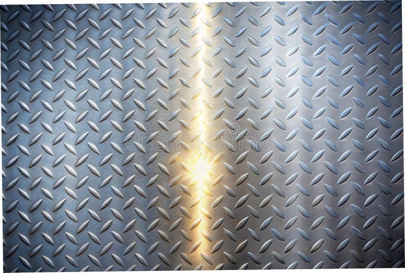 Light Shining on Silver Stainless Steel Sheet Stock Illustration ...