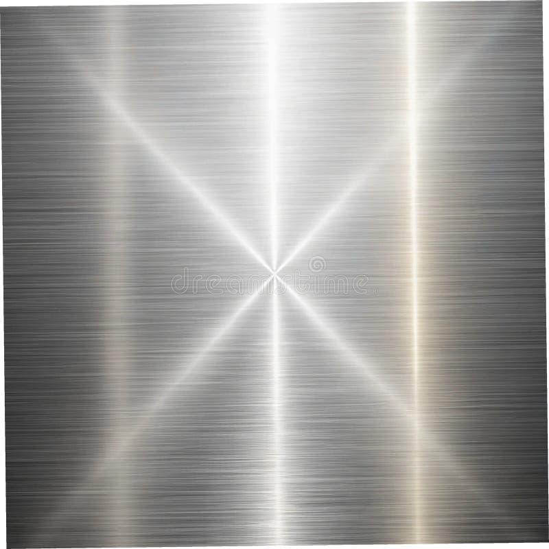 Light Shining on Silver Stainless Steel Sheet Stock Illustration ...