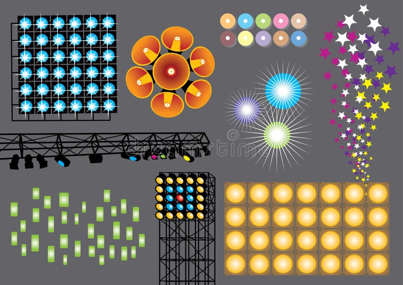 Light Show stock vector. Illustration of modern, club - 11633799