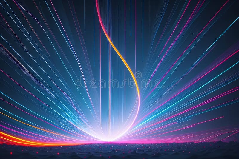 A Light Show with a Blue Background and the Word Light on it Stock ...