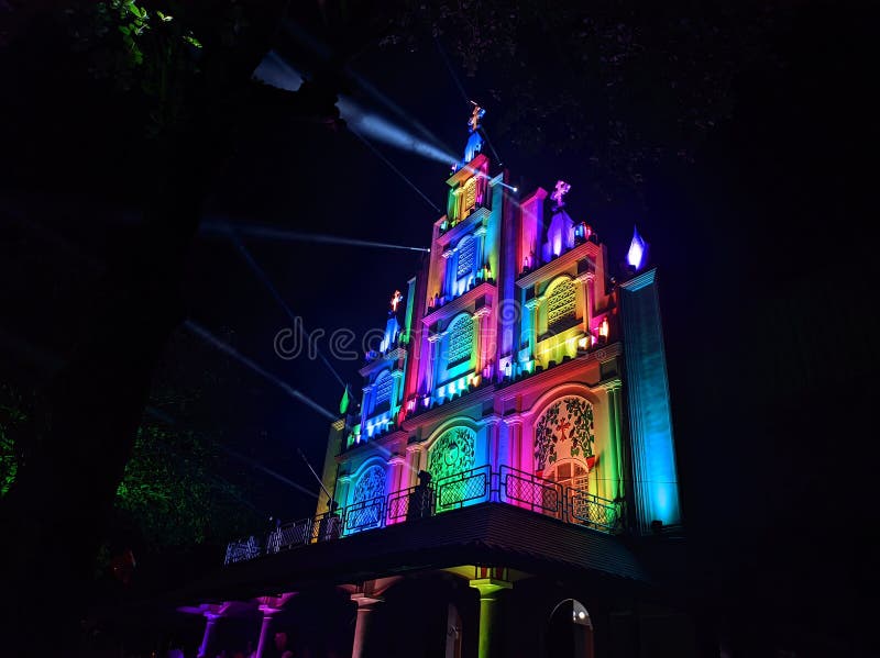 Light Show in a church stock photo. Image of angel, light - 247845056