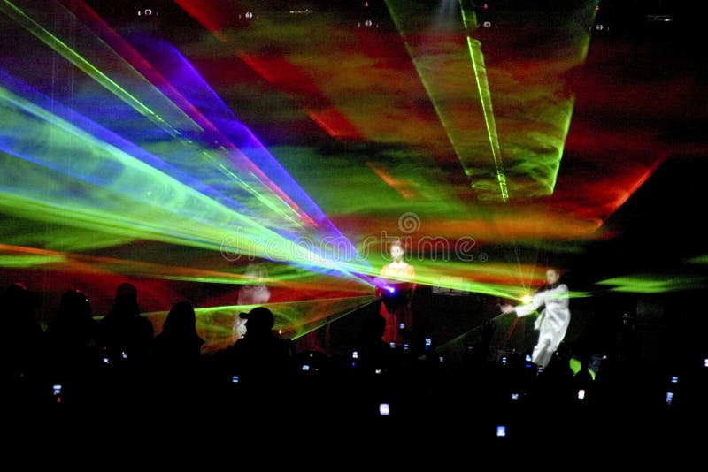Laser show rave party stock photo. Image of digital, dazzling - 2793074