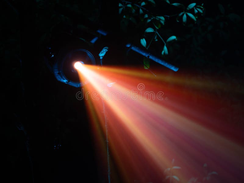 Light Show, Laser Show on Black Background. Stage Lights Stock Image ...