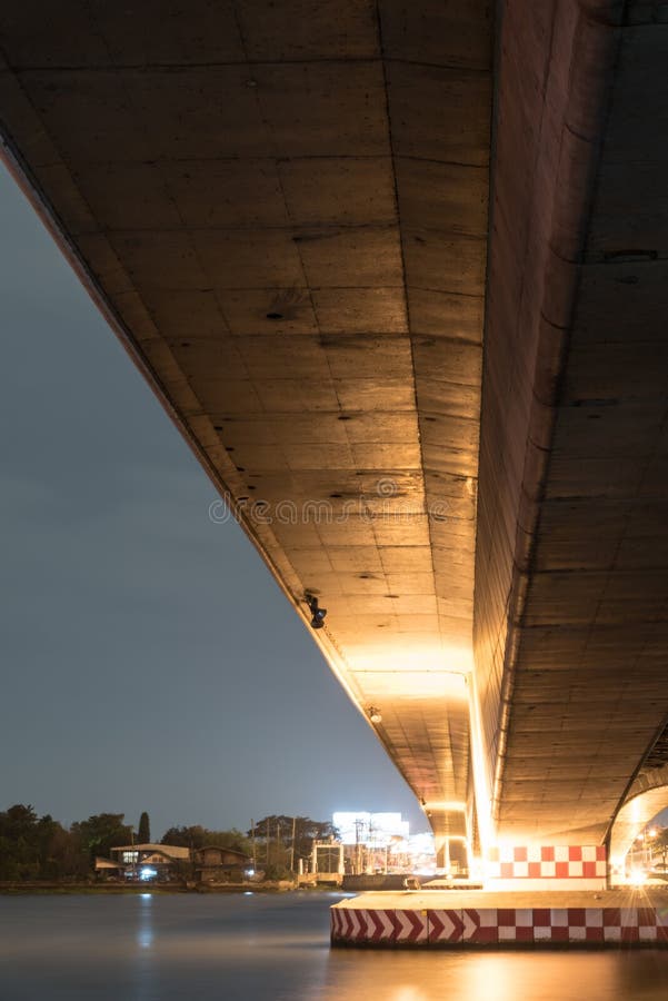Light Show and Shadow of Under Bridge,Thailand Stock Image - Image of ...