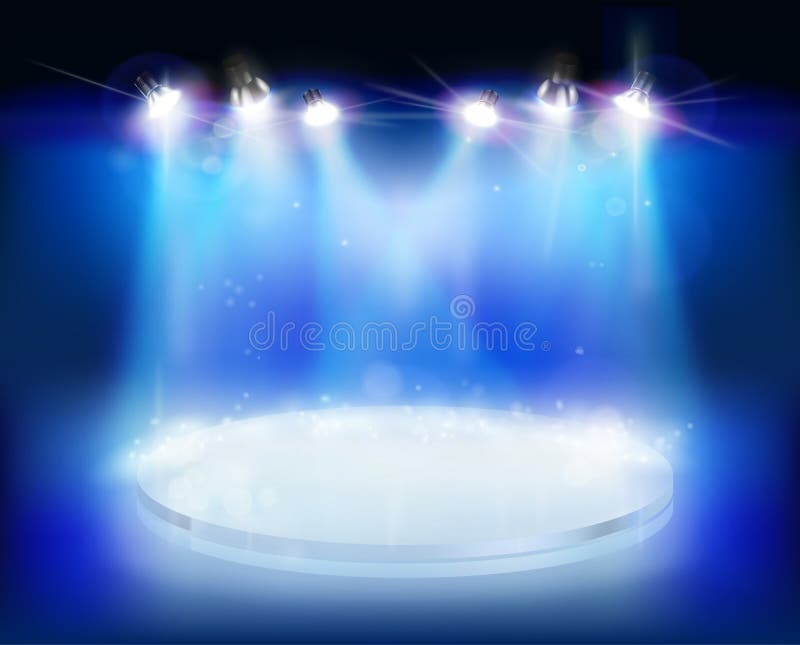 Stage lights stock vector. Illustration of light, lights - 7116654