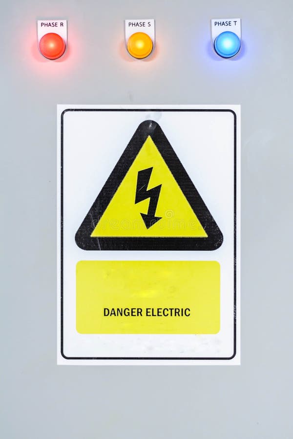 Light and Sign Security and Safety for Alert Stock Photo - Image of ...