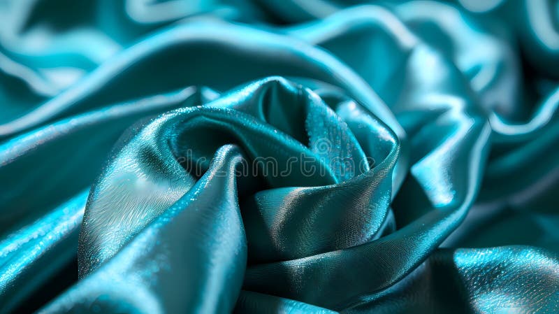 Silk Blue Ribbon or Label. Banner Symbol. Wave Banner Elements Stock ...