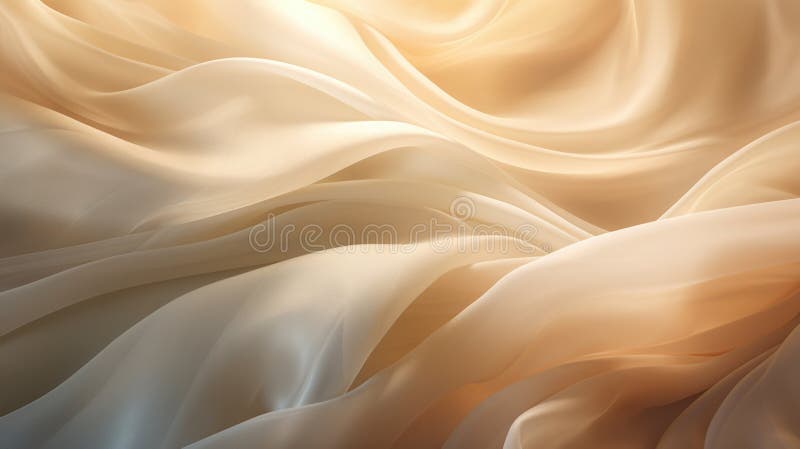 Light Silk Waves, Abstract Illustration Stock Illustration ...