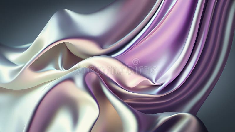 Light Silk Waves stock illustration. Illustration of material - 276702922