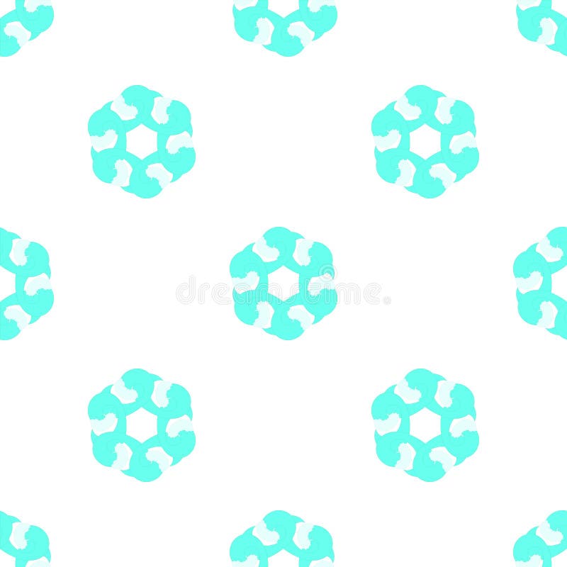Light Sky Blue Abstract Circle Pattern Seamless Vector Stock Vector ...