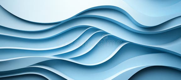 Light Sky Blue Wave Flow Gradient 3D Low Profile Pattern. Perfect ...